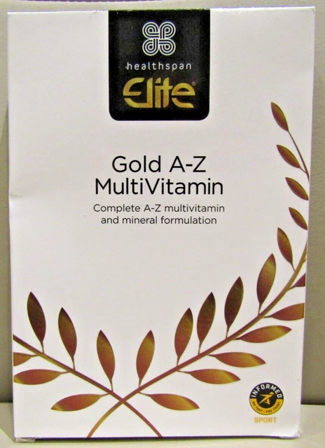 HEALTHSPAN ELITE GOLD A-Z MultiVitamins. *118 Tablets. £15.99. EXPIRY ...