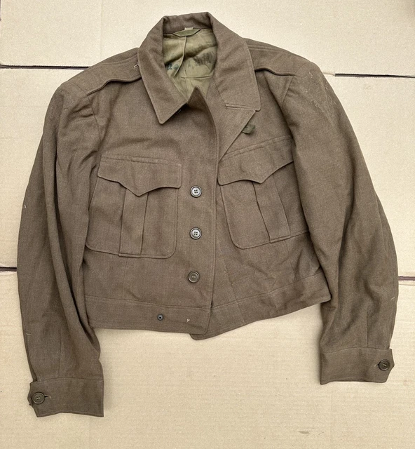 ORIGINAL WWII US Army Wool Uniform Jacket Coat Size 38L £17.70 ...