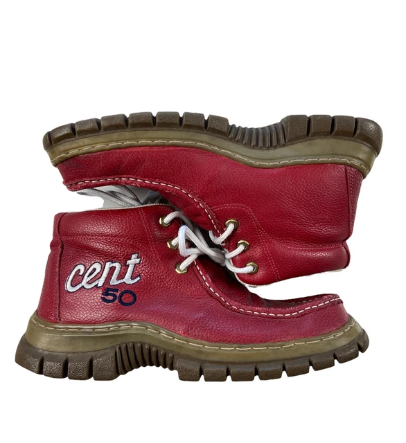 50 CENT VINTAGE shoes super rare boots real leather 1 of 1 shoes size ...