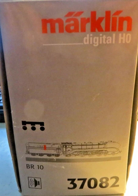 MÄRKLIN H0 37082 AC Locomotive à Vapeur Br 10 De DB Rouge Mfx Son ...
