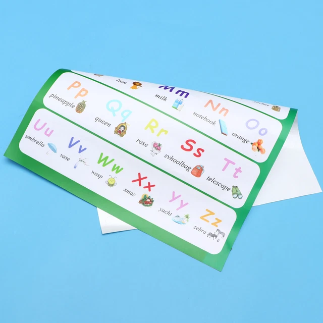 CURSIVE ALPHABET CHART English Alphabet Poster Alphabet Phonics Sounds ...