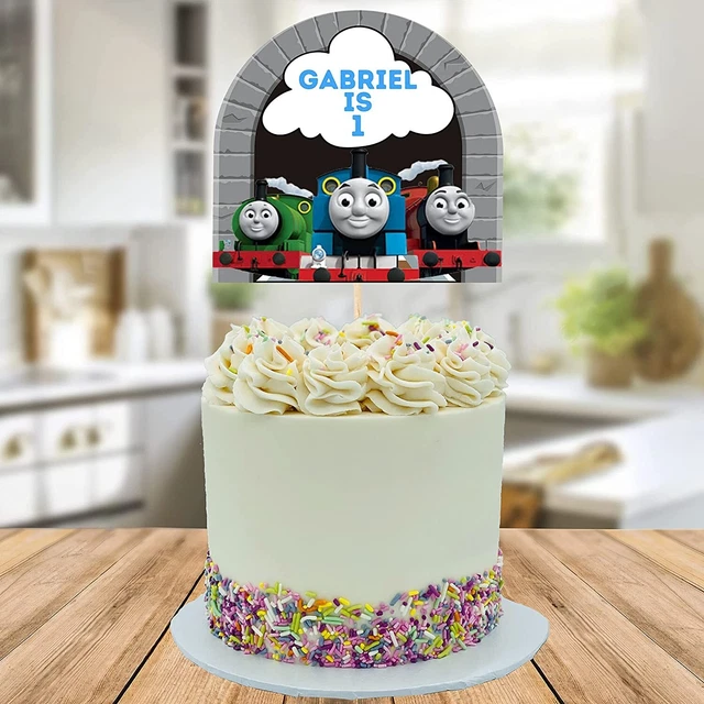 PERSONALISED THOMAS THE Tank Engine Large 6" Happy Birthday Cake Topper ...