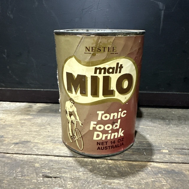 NESCAFÉ MILO MALT Vintage 14 Oz Paper Label Tin Australian $35.00 ...