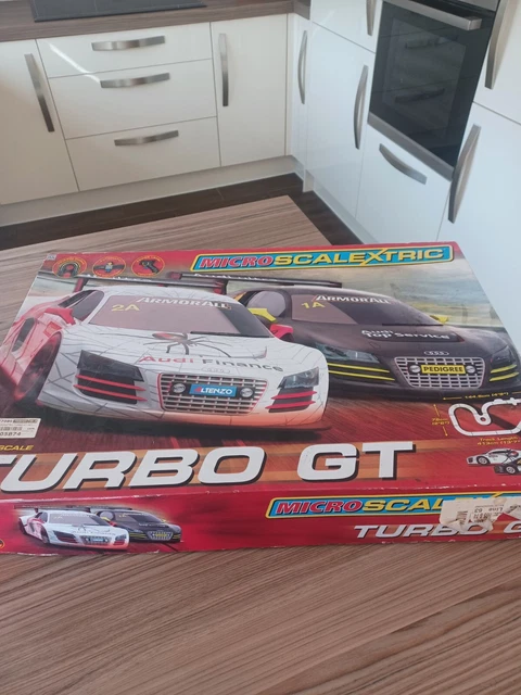 MICRO SCALEXTRIC SET Turbo GT 1:64 Audi R8 Boxed Set £19.99 - PicClick UK