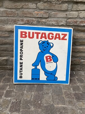 TABELLA TARGA INSEGNA bifaccale Butagas Vintage EUR 170,00 - PicClick DE