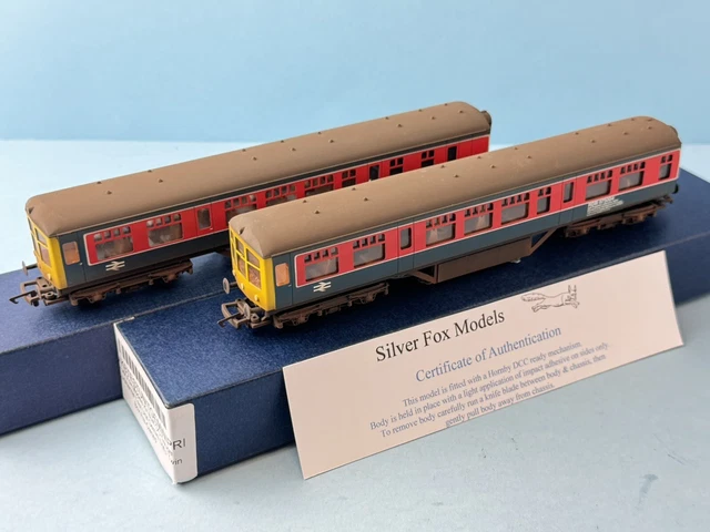 SILVER FOX MODELS 'Oo' Gauge 'Test Unit Gemini' 2X Car Dmu Br 'Tmc ...