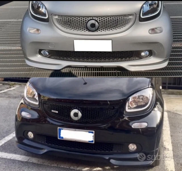 SPOILER ANTERIORE ORIGINALE Smart 453 Fortwo Brabus Nero EUR 170,00 ...