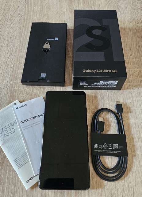SAMSUNG GALAXY S21 Ultra 5G 128GB G998B Dual Sim phantom black + Stylet ...