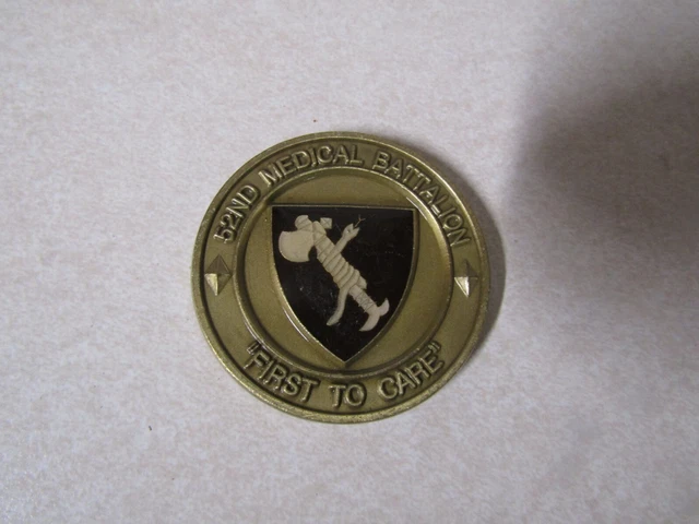 CHALLENGE COIN OLDER 52Nd Medical Battalion Command Sergeant Major ...