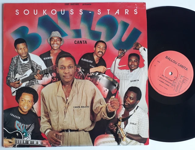 BALLOU CANTA SOUKOUSS STARS rare LP CONGO SOUKOUS AFROBEAT RUMBA AFRO ...