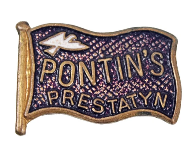 VINTAGE OLD PONTINS Holiday Camp 'Prestatyn' Enamel Badge £7.00 ...