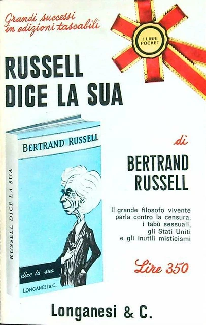RUSSELL DICE LA Sua Russell Bertrand Longanesi 1968 \ EUR 5,50 ...