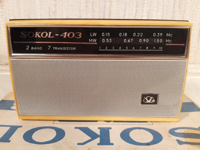 POSTE RADIO À transistor VINTAGE Sokol Tento 403 Russie (USSR) 1972 EUR ...