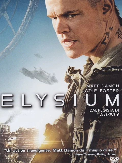 ELYSIUM (DVD) MATT Damon Jodie Foster Sharlto Copley Alice Braga Diego ...