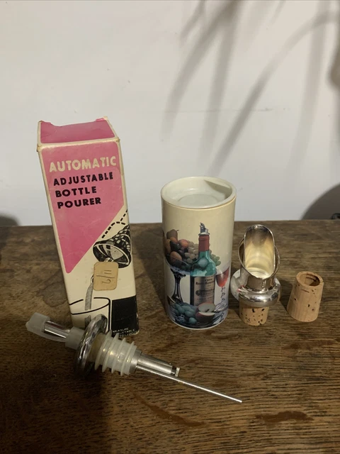WINE SPIRIT POURING Spouts C1960’s Boxed £16.00 - PicClick UK