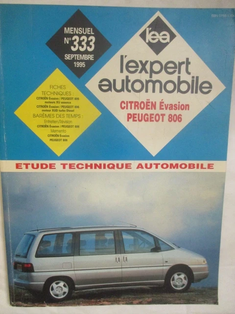 LEA L'EXPERT AUTOMOBILE Numéro 333 de 1995 Citroen évasion Peugeot 806 ...