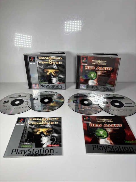 COMMAND & CONQUER Command And Conquer Red Alert Ps1 Game Bundle Good ...