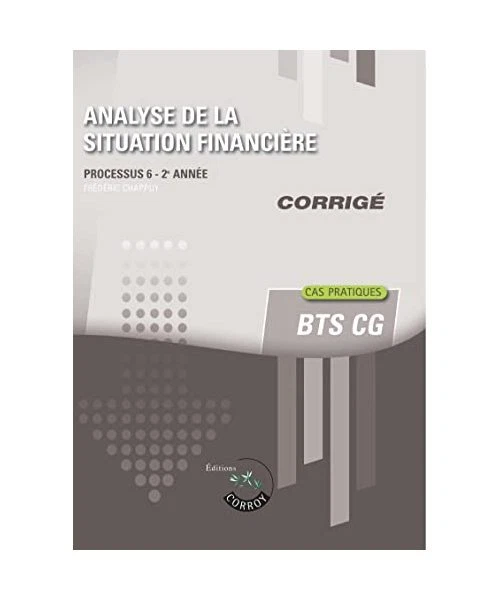 ANALYSE DE LA situation financière - Corrigé: Processus 6 - 2e année ...