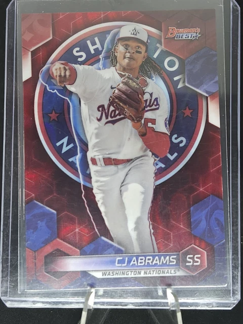 2023 BOWMAN'S BEST CJ Abrams Red Refractor /5 Nationals EUR 112,23 - PicClick IT