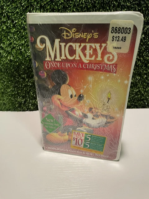 DISNEY’S MICKEY’S ONCE Upon a Christmas Movie VHS Tape Sealed New ...