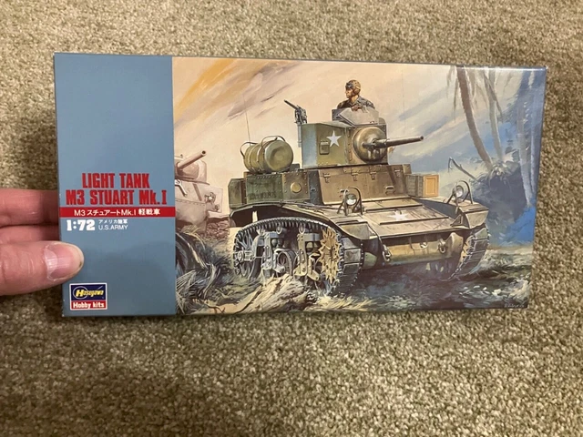HASEGAWA 31103. LIGHT Tank M3 Stuart Mki. 1/72 Scale. Sealed. Wwii Us ...
