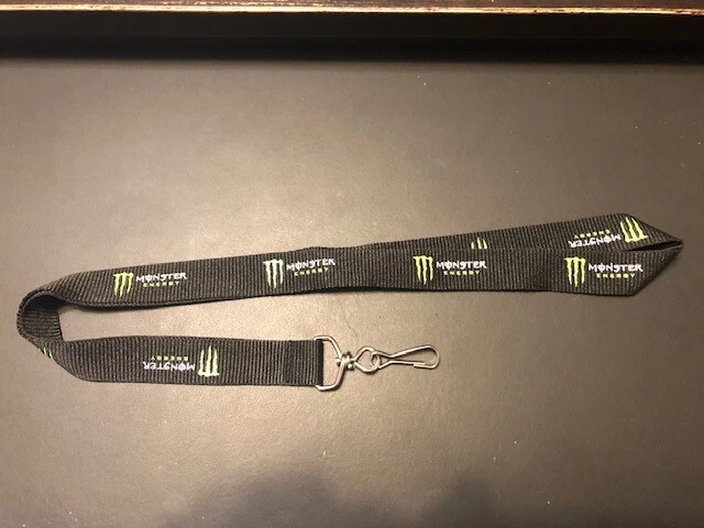 MONSTER ENERGY DRINK Black Lanyard Keychain New Official £5.71 ...
