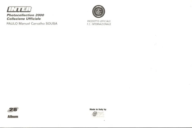 CARTOLINA PHOTOCOLLECTION 2000 calcio Inter Martin Rivas EUR 2,00 ...