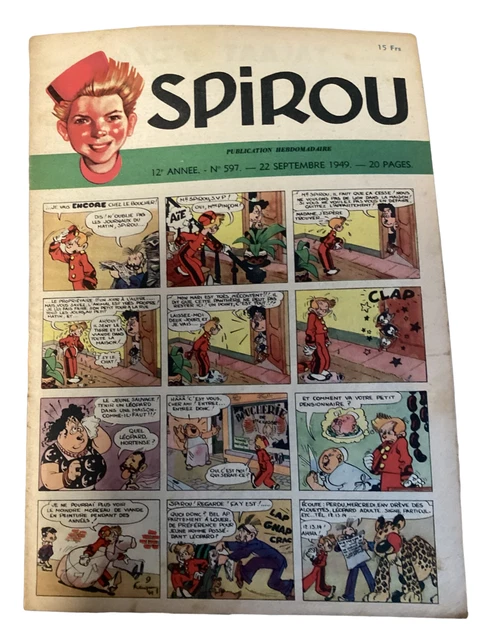 ANCIENNE REVUE SPIROU Vintage Bande Dessinée Livre Pas Lucky Luke Astérix 1949 EUR 4,00 ...