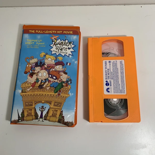 &RUGRATS IN PARIS The Movie" Orange VHS Tape Clamshell Case $10.00 ...