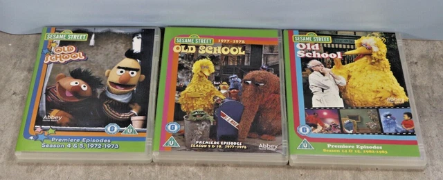 3X SESAME STREET: Old School DVDs - Seasons 4 & 5 / 9 & 10 / 14 & 15 £ ...
