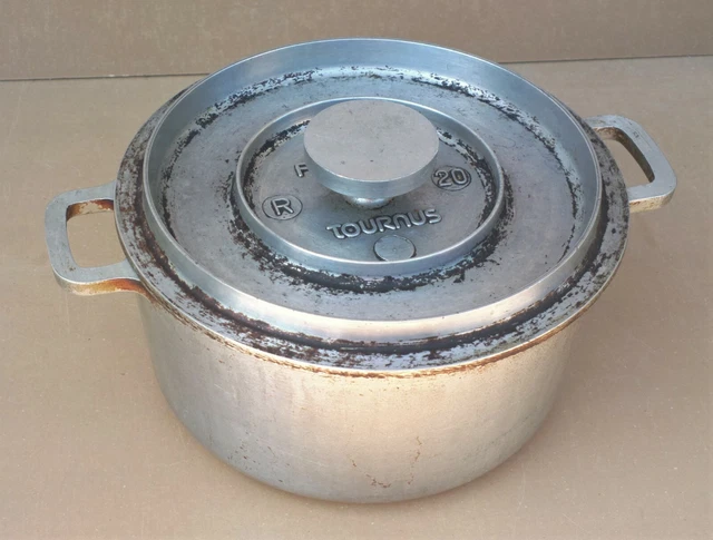 ANCIEN MARMITE ALU TOURNUS ARDOR cuisine campagne rustique cuisson ...