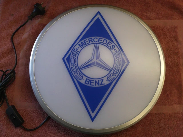 MERCEDES BENZ ACTROS (Blue Diamond Logo) LED Light Bar Sign... Man Cave ...