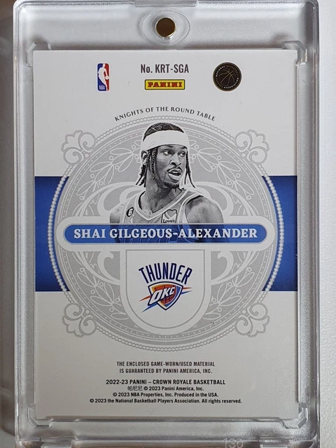 2022 CROWN ROYALE Shai Gilgeous-Alexander #PATCH Game Worn 2 Color ...