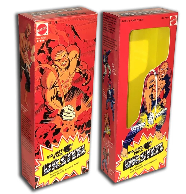 MATTEL BIG JIM DR. STEEL P.A.C.K. BOX for 9.5" Action Figure (BOX ONLY ...