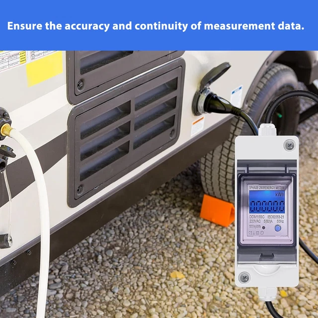 SMART ENERGY METER 220‑250VAC 3Pin 16A 220V AC 5A 60A Power Charging ...