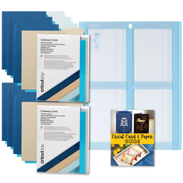CRICUT JOY CUTAWAY Cards Marina Sampler Double Pack with Card Mat 2x2 ...