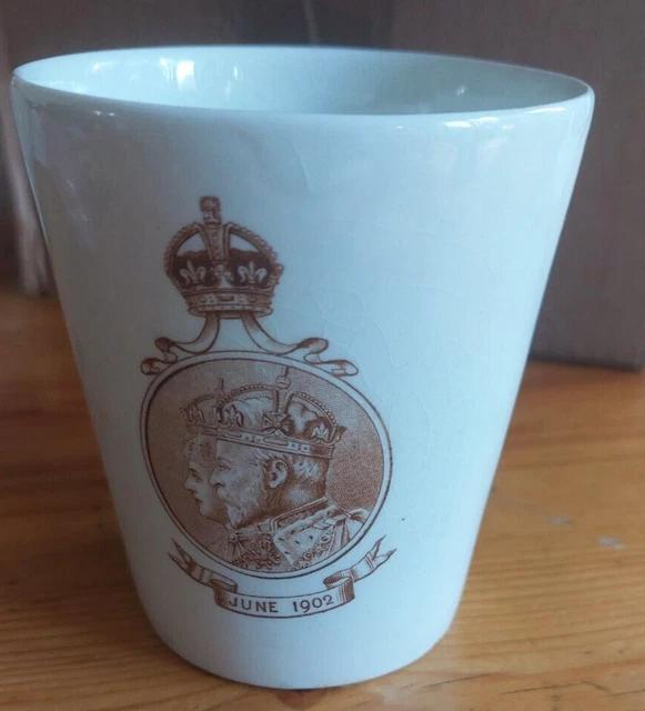 ROYAL DOULTON KING Edward VII Coronation Dinner Beaker, Presented By ...