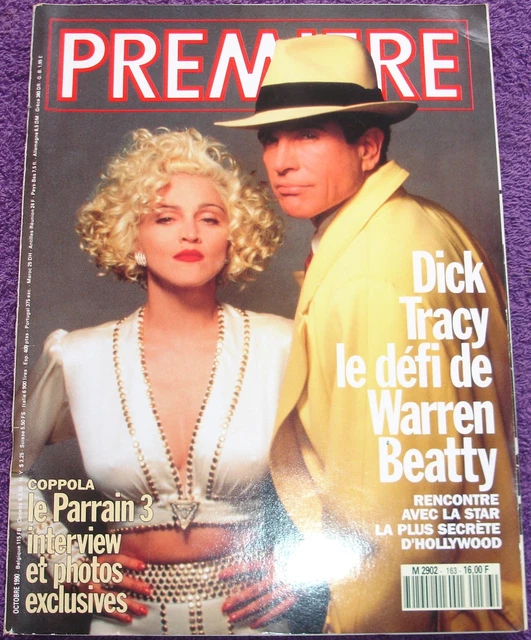 CINÉMA: PREMIÈRE N° 163, Madonna, Warren Beatty, Bruce Willis, Docteur ...