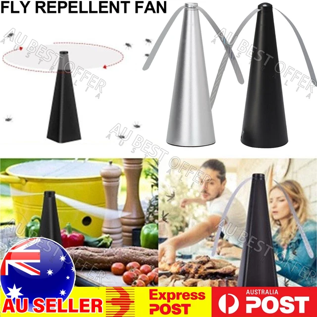 FLY FAN AUTOMATIC Fly Trap Repellent Keep Flies Bugs Food From Away ...