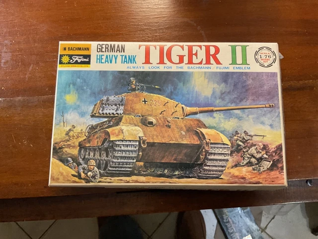 FUJIMI #0757-150 GERMAN Heavy Tank Tiger II Model Kit $14.00 - PicClick