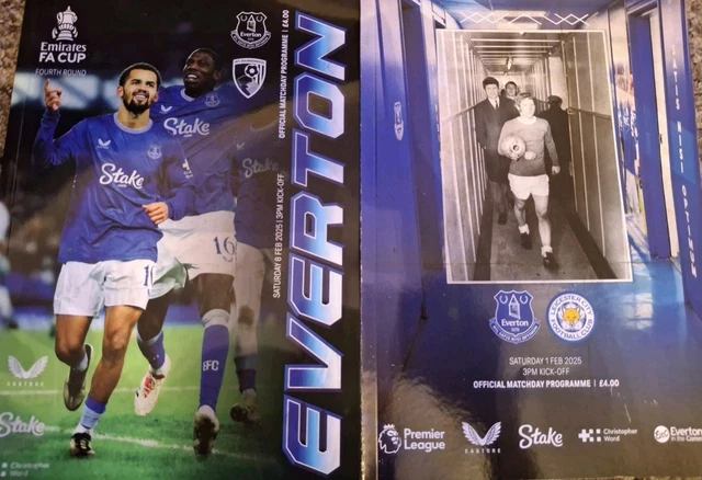 8 EVERTON PROGRAMMES 2024/2025 6 With Team Sheets £25.00 - PicClick UK