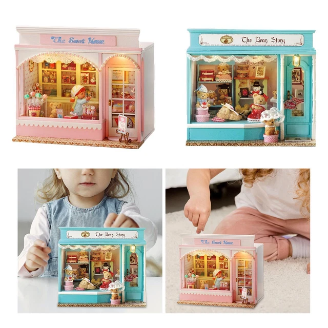 MINI MAISON KITS bricolage maison de poupée Miniature avec accessoires pour EUR 75,02 - PicClick IT