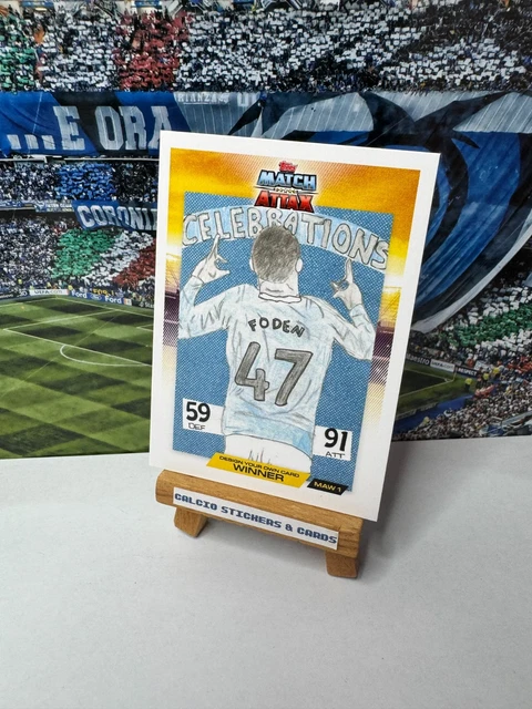 TOPPS MATCH ATTAX 2025/26 2026 Phil Foden Design Your Own Card Rare MAW ...