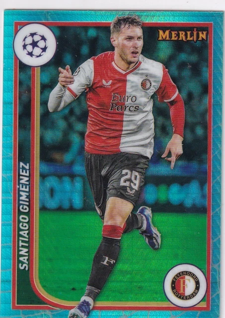 TOPPS MERLIN CHROME 2024 Ligue des Champions Numéro 57 Santiago Gimenez ...