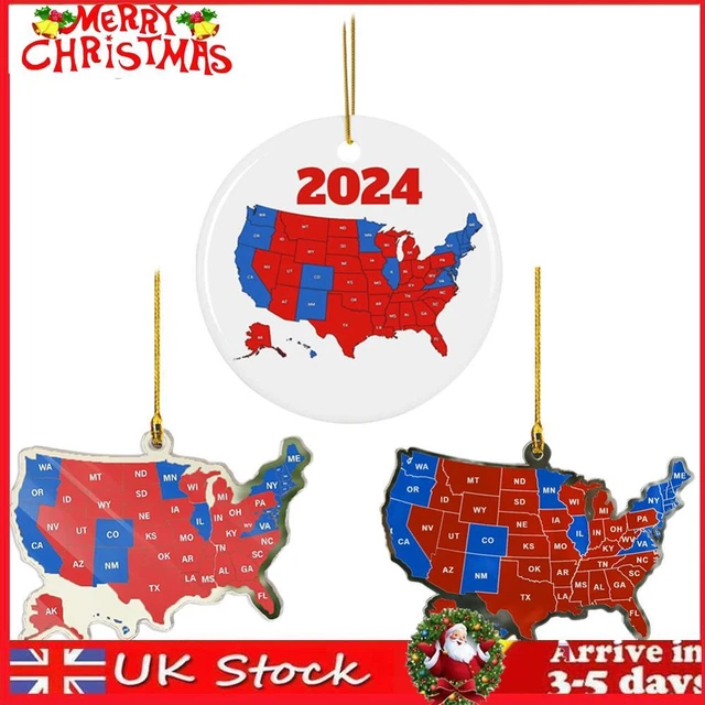 2024 ELECTION RESULTS Map Presidential Election Map Christmas Tree ...