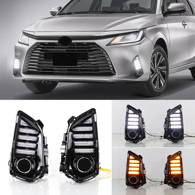 DRL FOR TOYOTA Yaris Ativ 2022-23 LED Daytime Running Light Fog Lamp Turn Signal EUR 79,38 ...