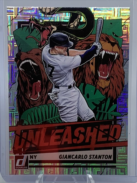 2021 DONRUSS UNLEASHED Giancarlo Stanton Vector Parallel #UNL6 New York ...
