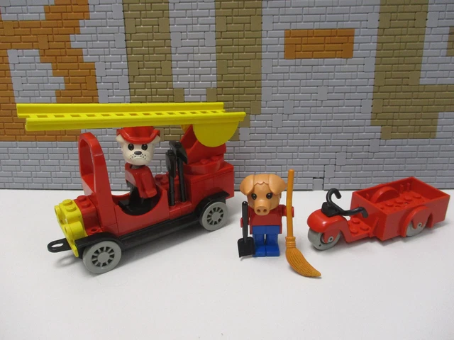 (D12/6) LEGO FABULAND Bernie Bulldogge Feuerwehrauto Fire Engine (3638 ...