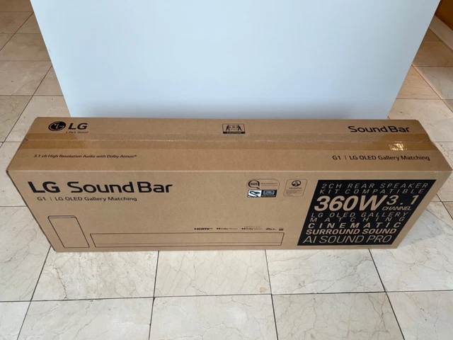 LG G1 3.1 Wireless 4K 360W Soundbar Bluetooth 4.0 Dolby Atmos Rrp £799 ...