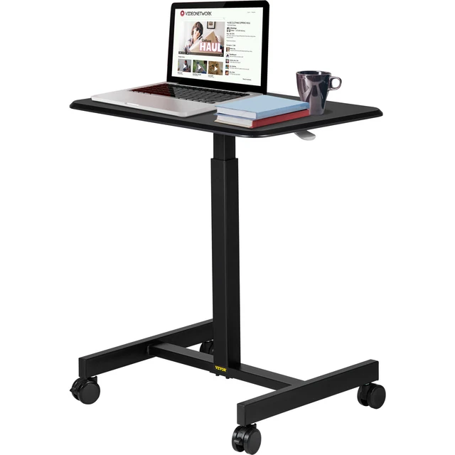 VEVOR MOBILE LAPTOP Desk Rolling Computer Table Adjustable Laptop Desk ...